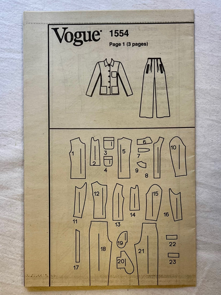 Vogue Calvin Klein 1554 UNCUT Suit Sizes 6-10 – Wee Scotty