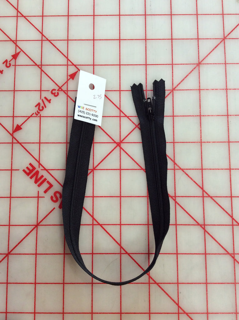 Zipper 14" Black – Wee Scotty