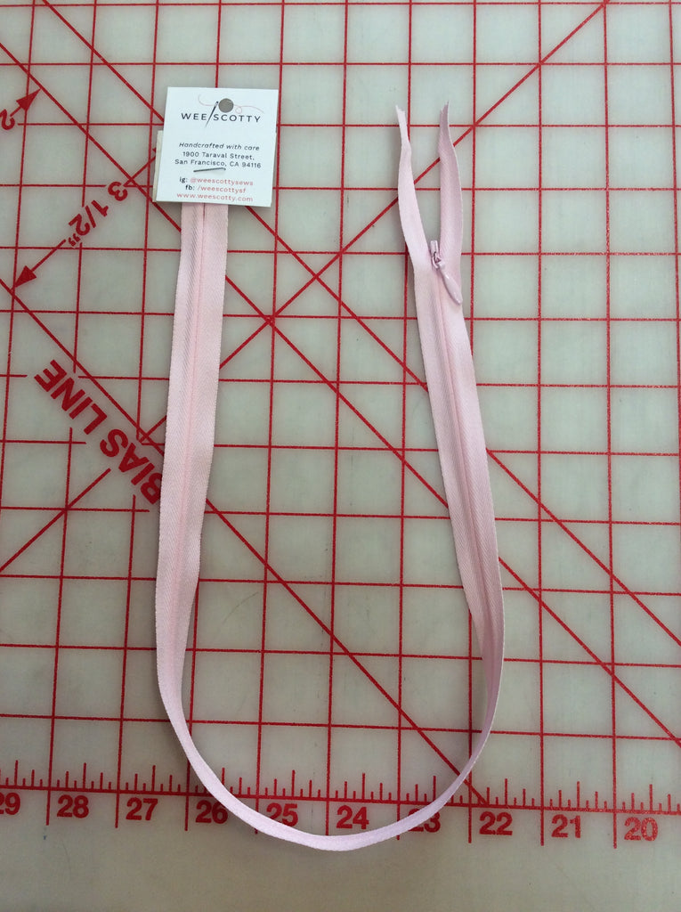 Zipper 22" Pink - Invisible – Wee Scotty
